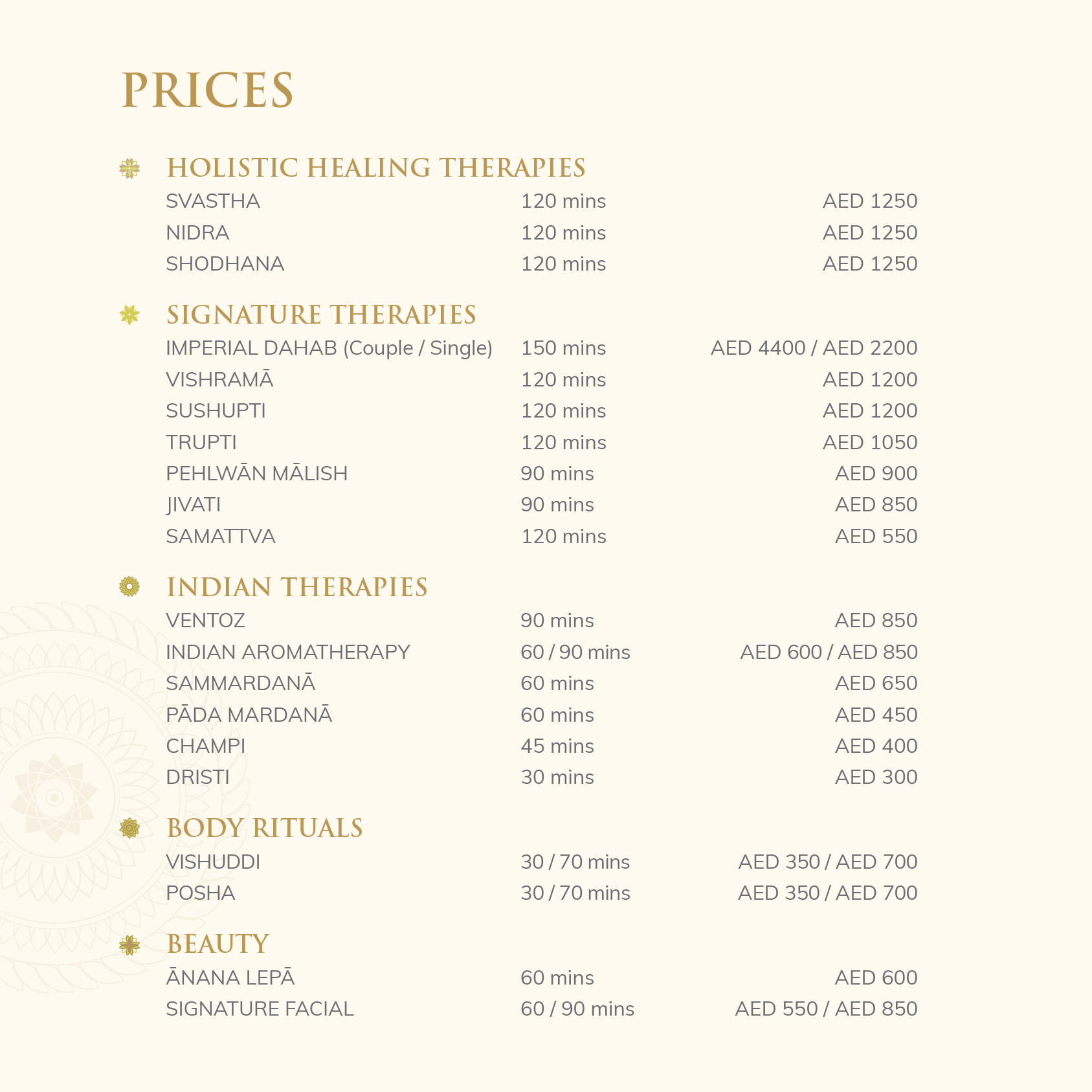 Menu Displays powered for Taj Exotica Resort & Spa by menumodo