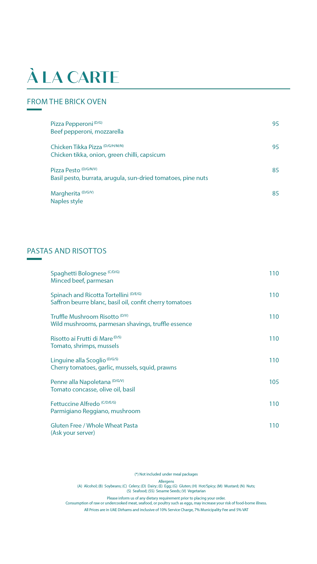 Menu Displays powered for Taj Exotica Resort & Spa by menumodo