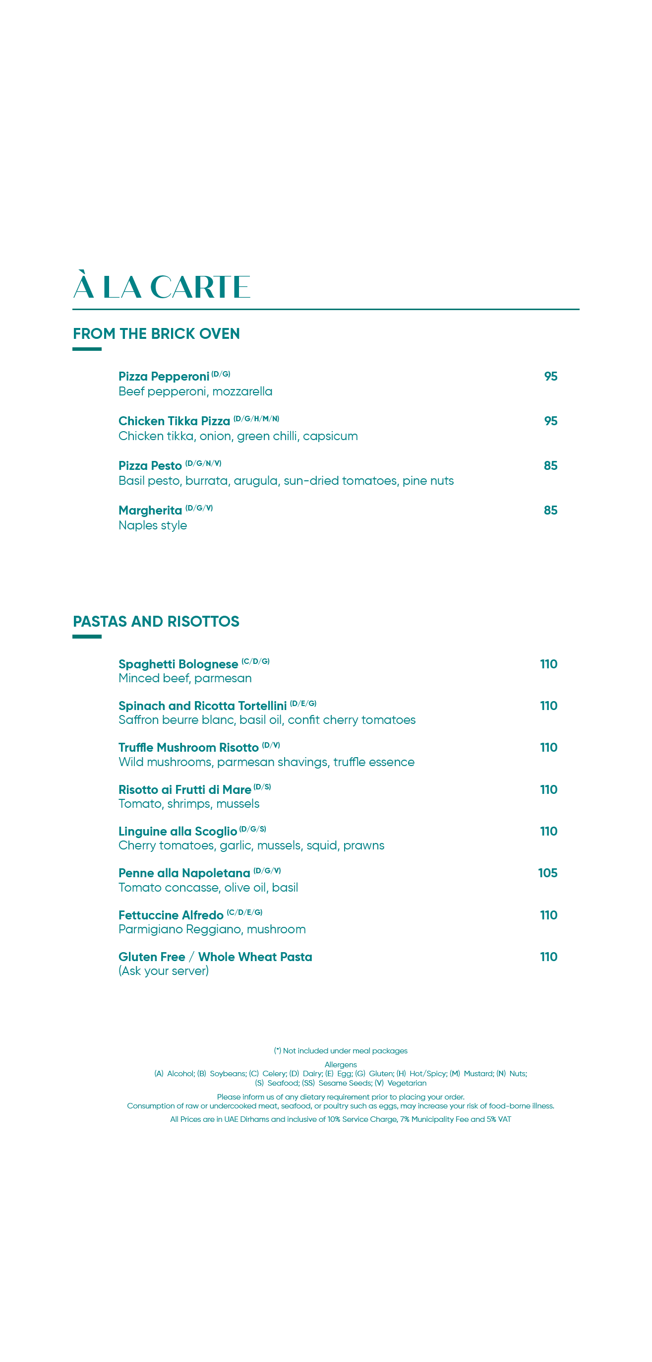 Menu Displays powered for Taj Exotica Resort & Spa by menumodo
