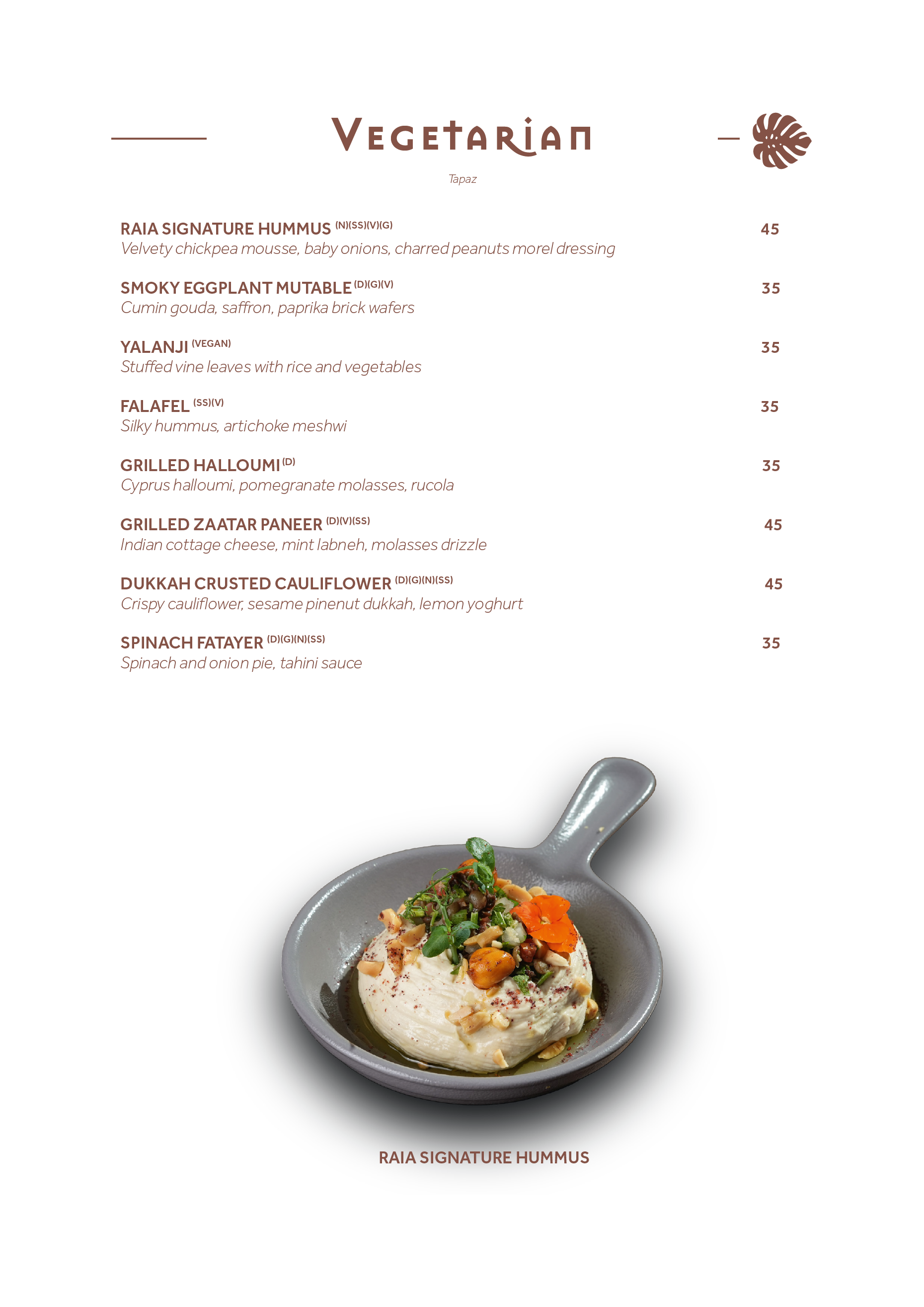 Menu Displays powered for Taj Exotica Resort & Spa by menumodo