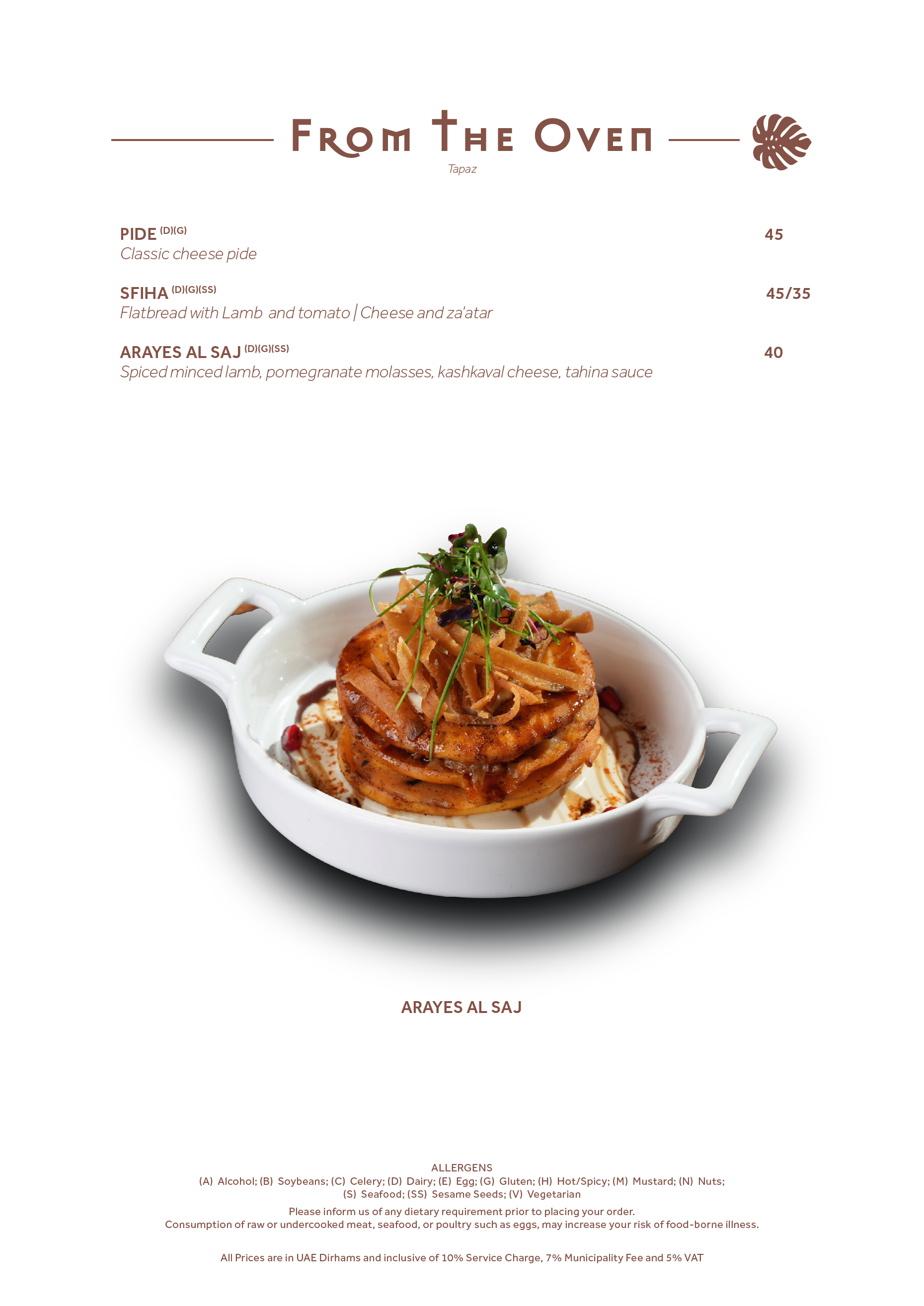 Menu Displays powered for Taj Exotica Resort & Spa by menumodo