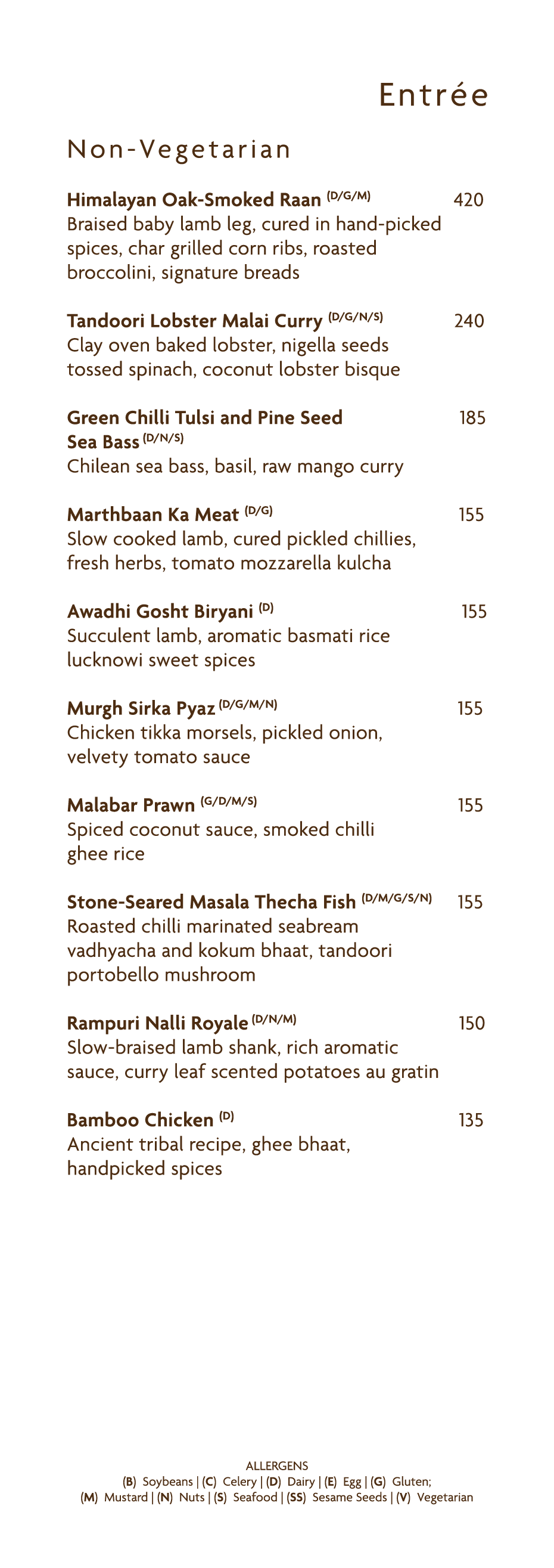 Menu Displays powered for Taj Exotica Resort & Spa by menumodo