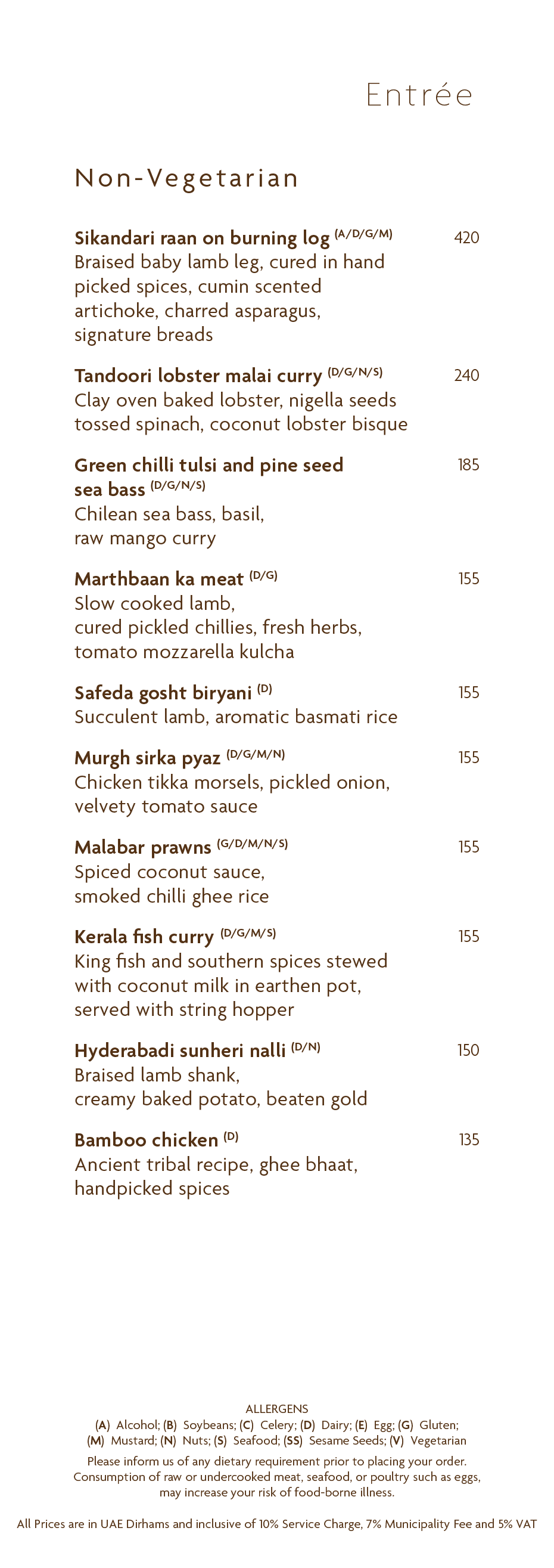 Menu Displays powered for Taj Exotica Resort & Spa by menumodo